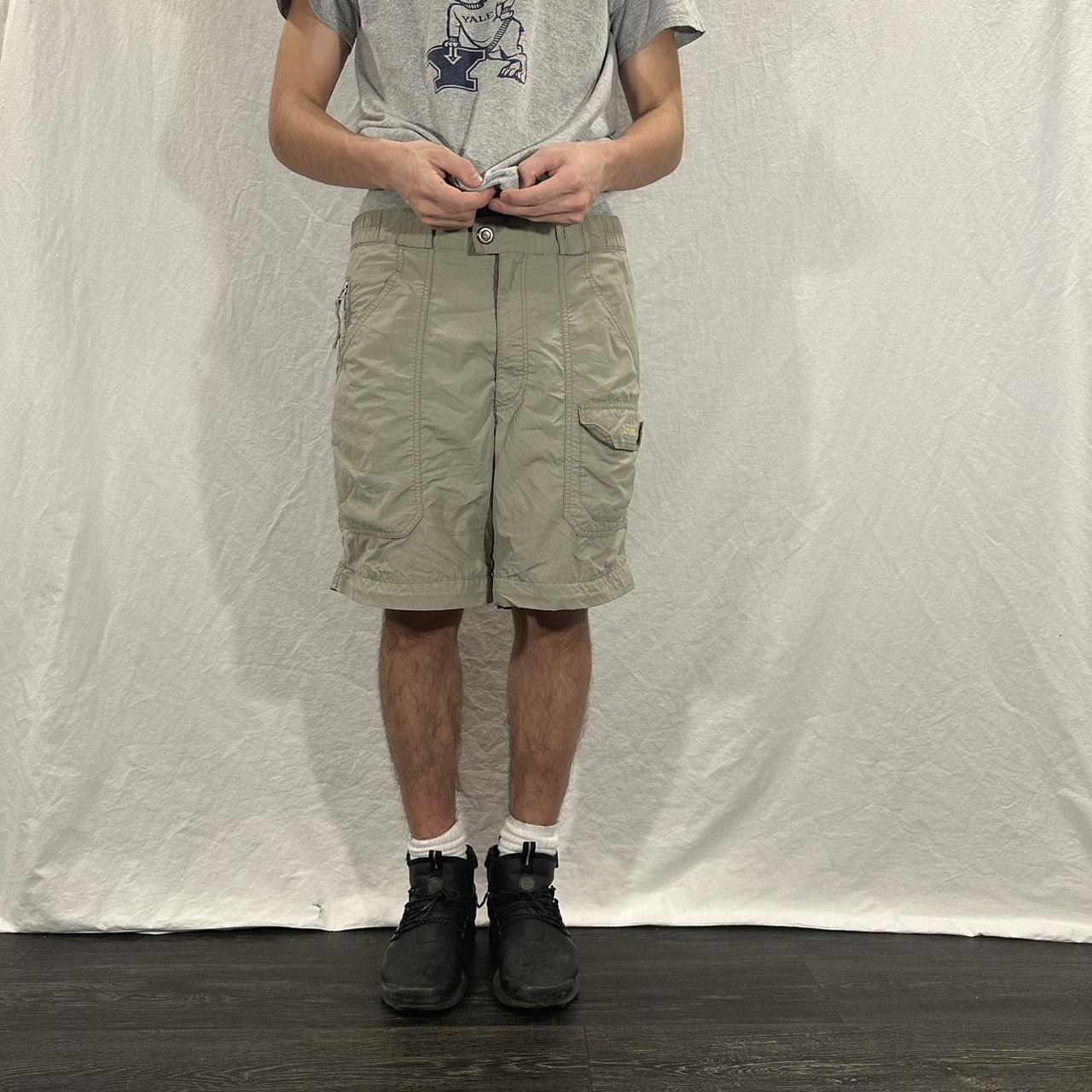 Utility Cargo Shorts Elastic Waist Sized... - Depop