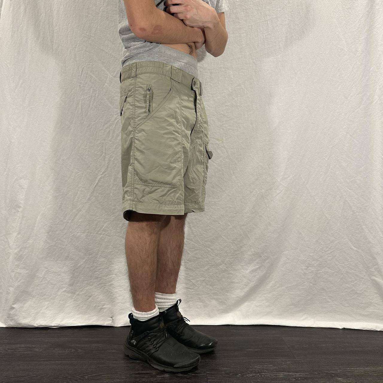 Utility Cargo Shorts Elastic Waist Sized... - Depop