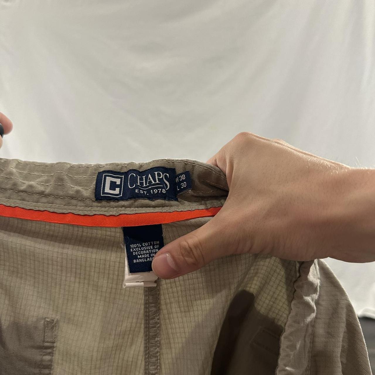 Chaps Utility Pants Build in Belt Waist 38 Length... - Depop