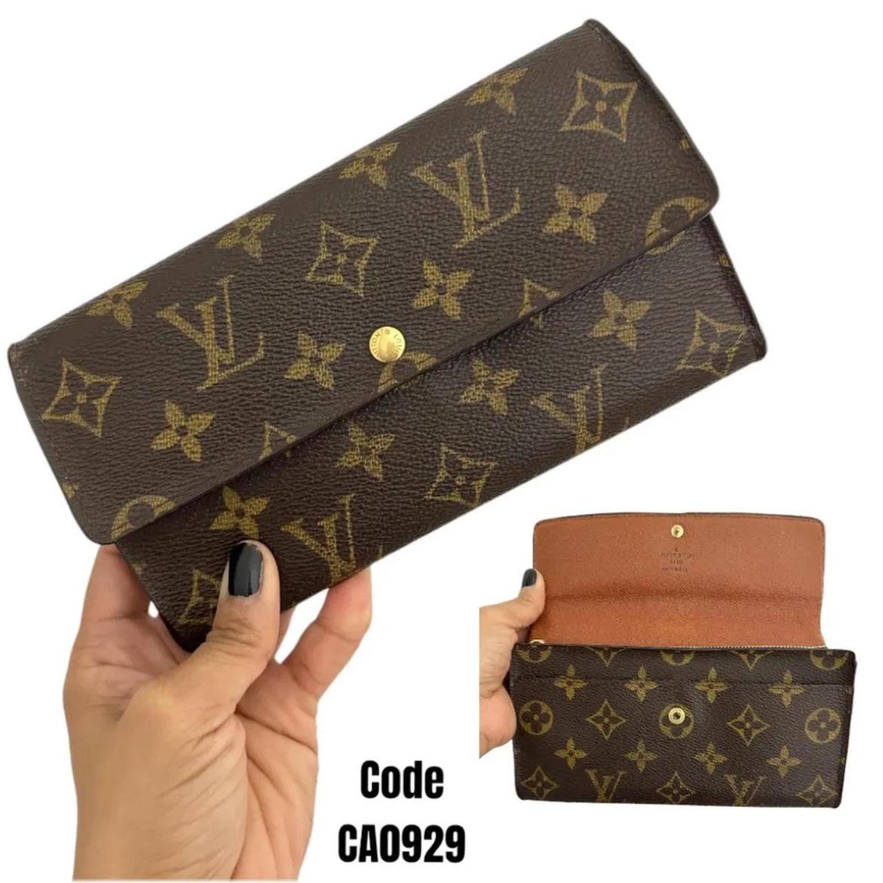 Authentic Louis Vuitton Monogram Sarah Long Wallet... | Depop