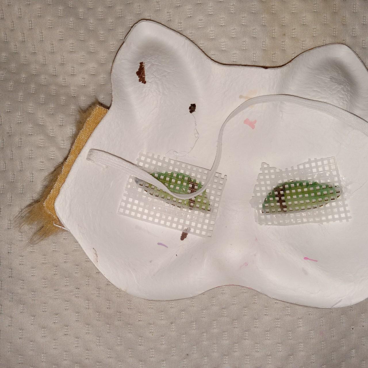 Tabby paper mache cat mask #therian #furry #catmask... - Depop