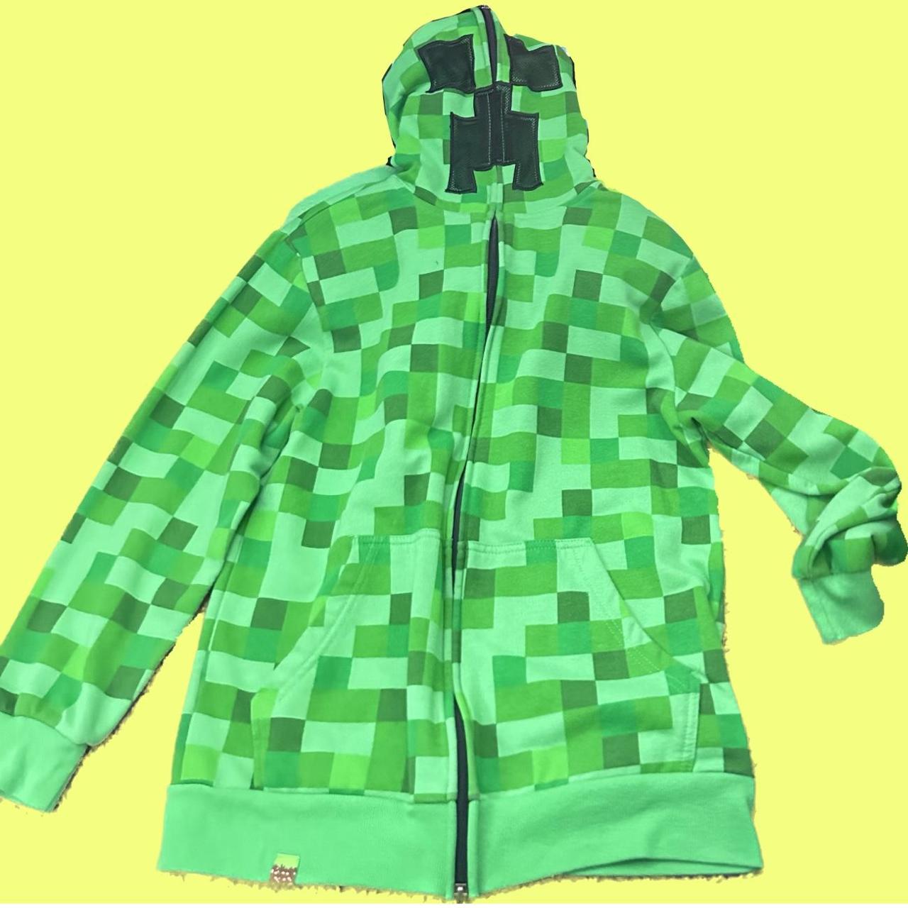 Kids Minecraft Zip Up Size XL Pretty snug ️fits... - Depop