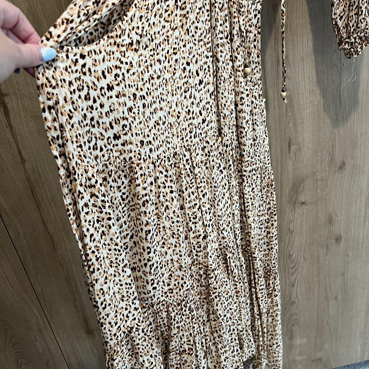 Kivari animal Print dress Size S - Depop