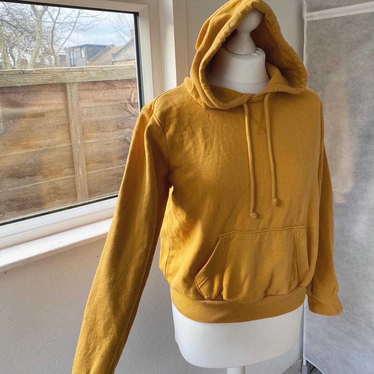 Mustard Yellow Hoodie with Drawstrings 💛 In good... - Depop