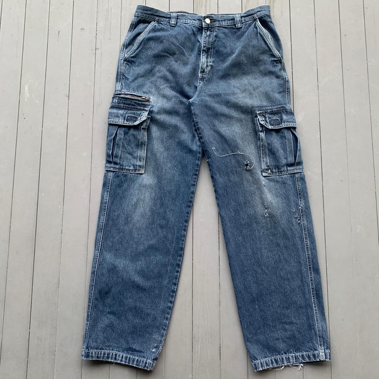 Faded Glory Men's Navy Jeans | Depop