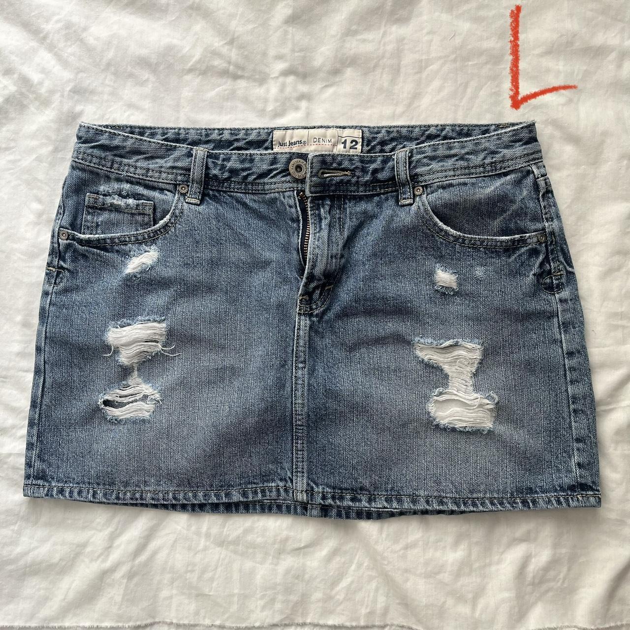 Just jeans vintage micro mini low rise denim... - Depop