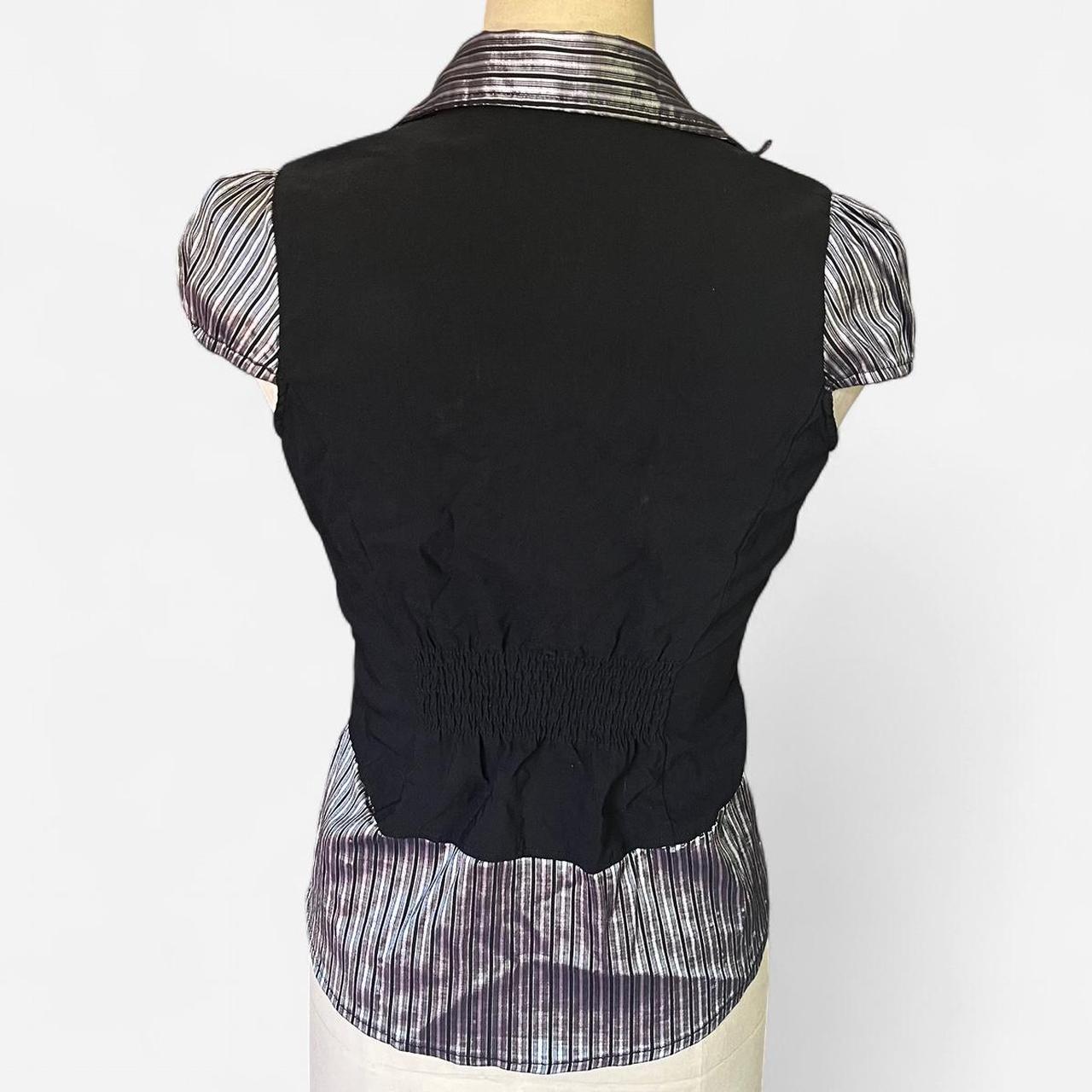 Rare vintage y2k office siren top with built in vest... | Depop