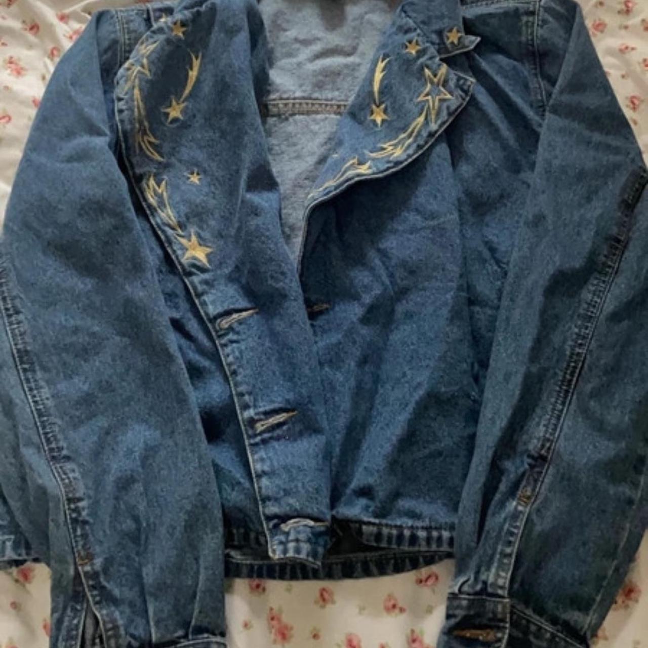 Vintage Carolina blue star Jean jacket - Depop