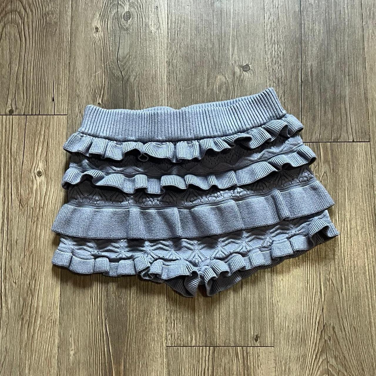 Edikted Blue Ruffle Shorts 🦋🫐 Fun shorts! I just... | Depop