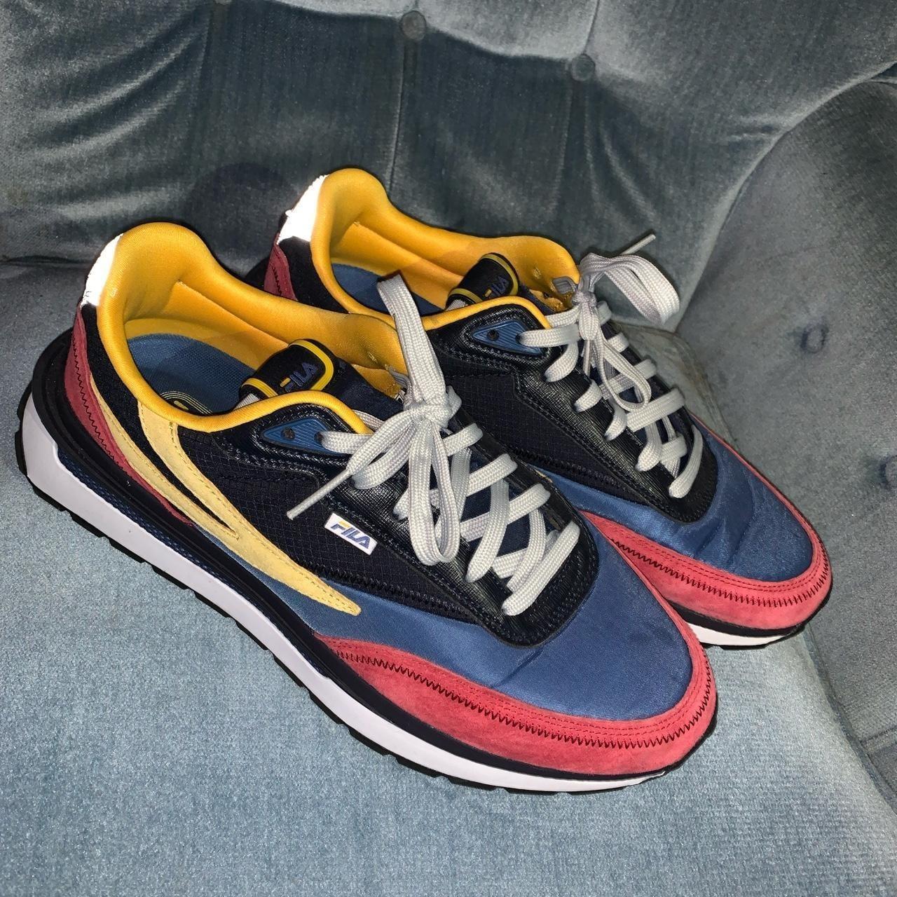 color block Mens Fila Renno Worn a handful of times... - Depop