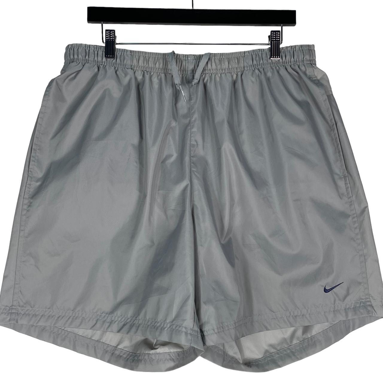 Vintage Nike 90s Grey Nylon Sport Shorts Size Xl Depop