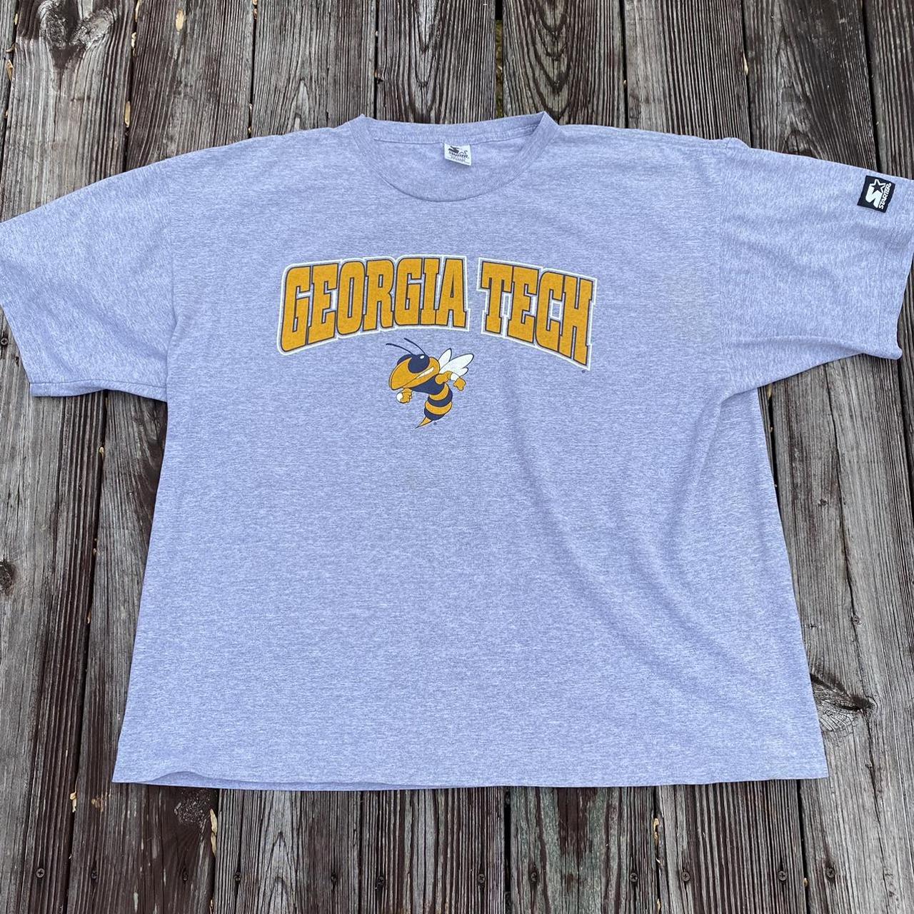 Vintage Starter Georgia Tech shirt Slight stain on... - Depop