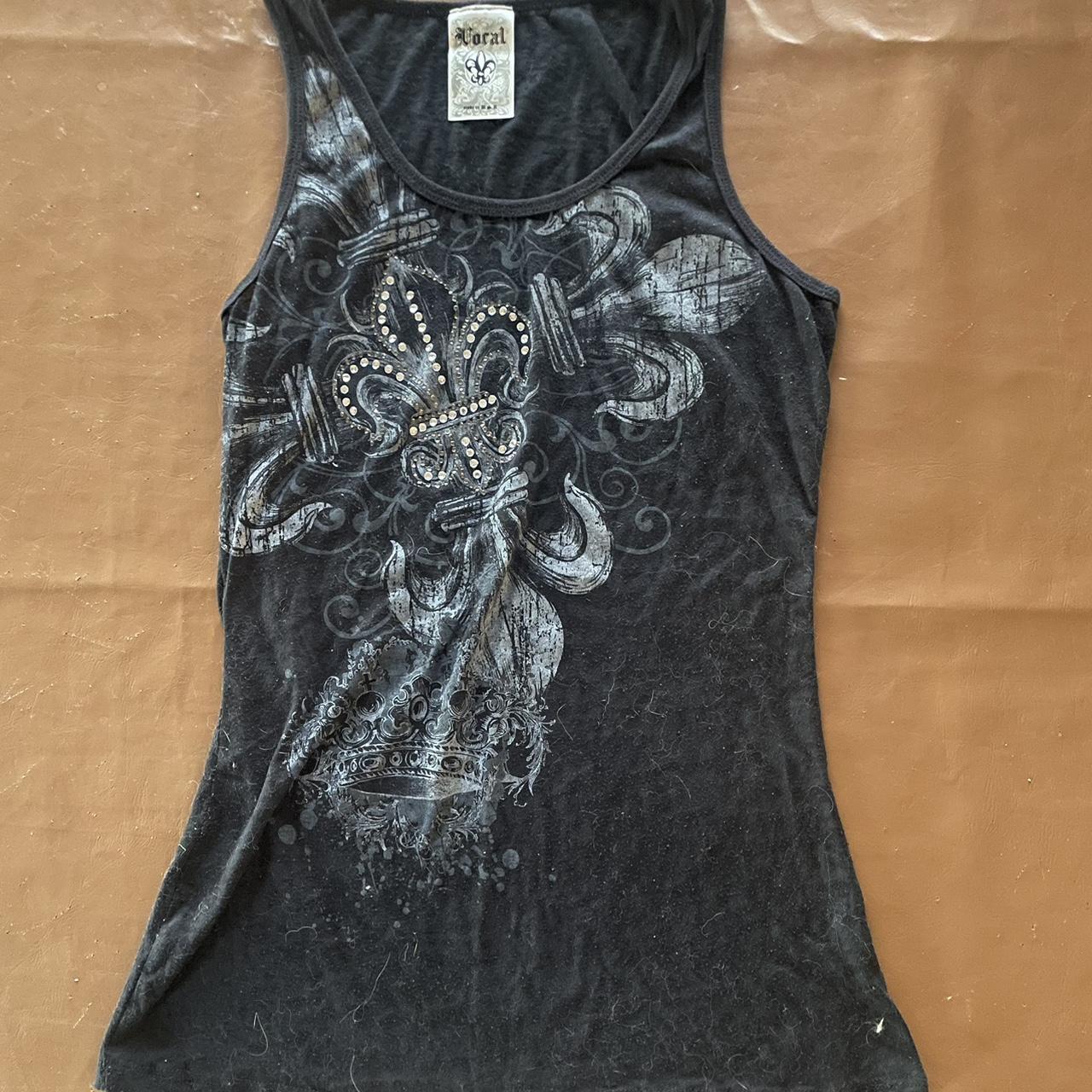 Tank top from vocal affliction No size tag but... - Depop