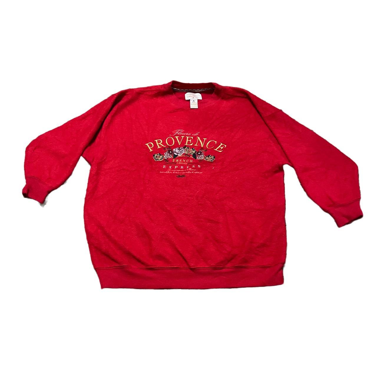 Vintage Express French Provence Sweatshirt SZ L... - Depop