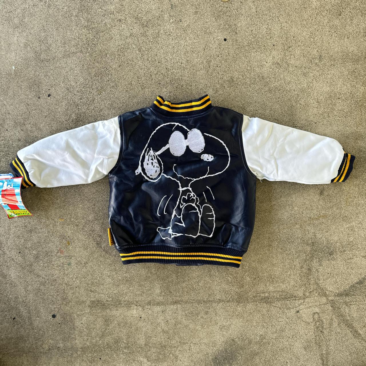 Vintage Toddlers Snoopy Letterman Jacket NWT ( Size... - Depop