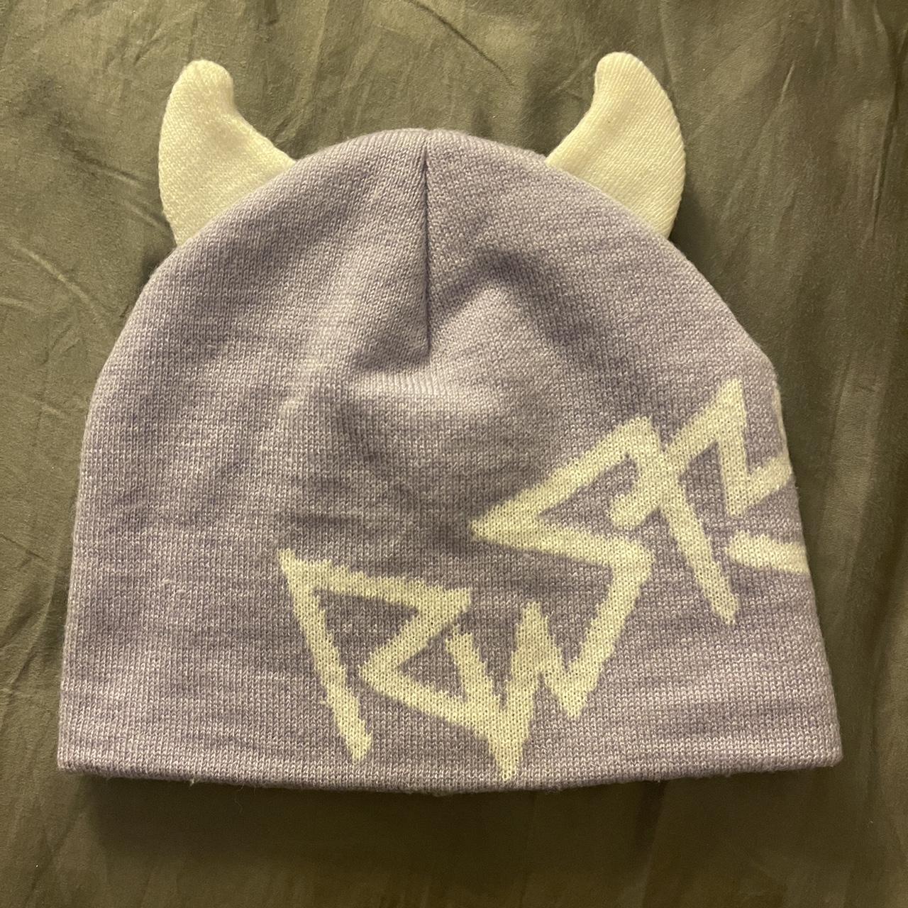 The cutest lilac RUSTY beanie perfect condition... - Depop