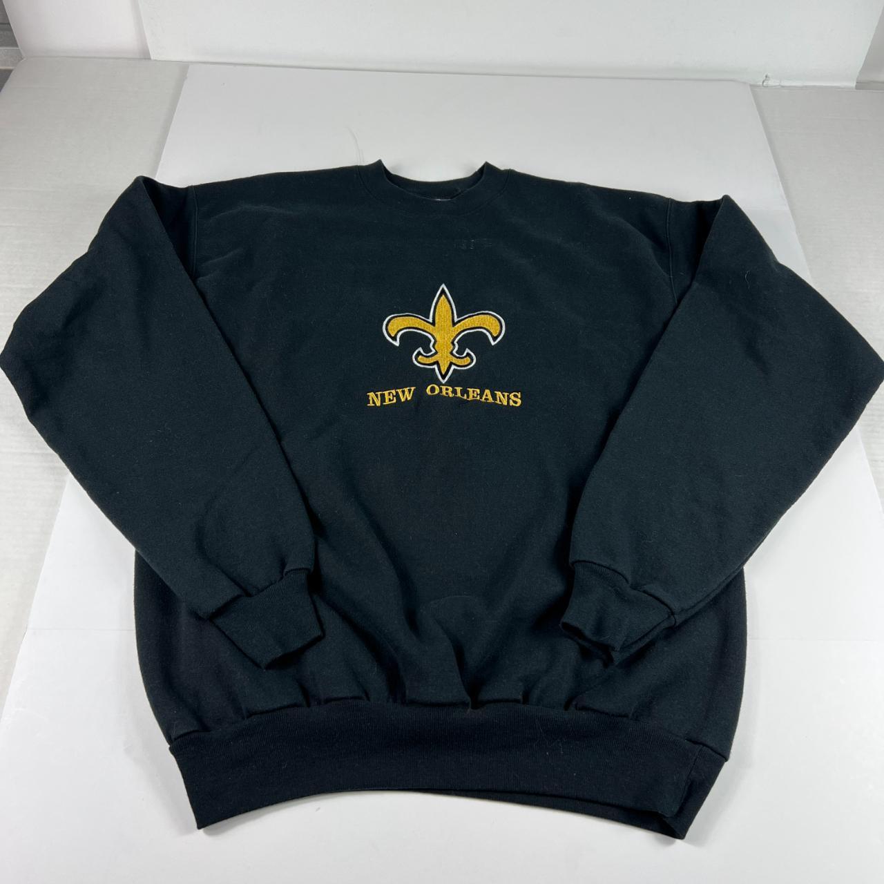 NFL New Orleans Saints Sweatshirt Adult Medium Black... - Depop