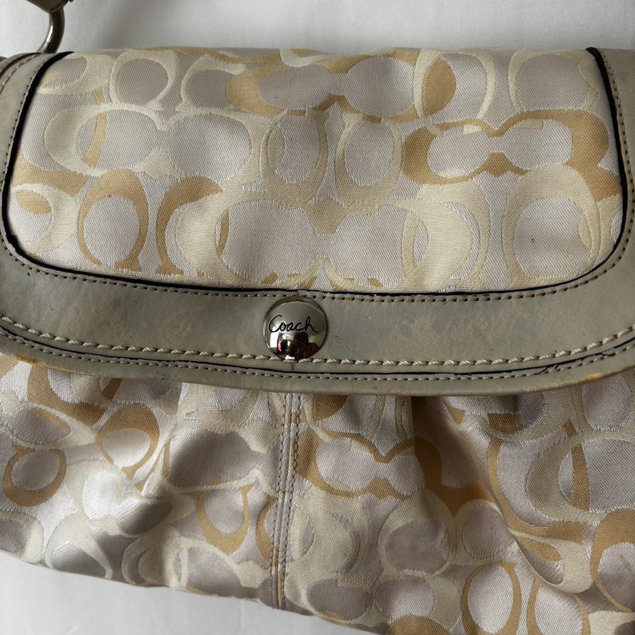 y2k vintage coach monogram shoulder bag 🫶🏻⭐️ light... | Depop