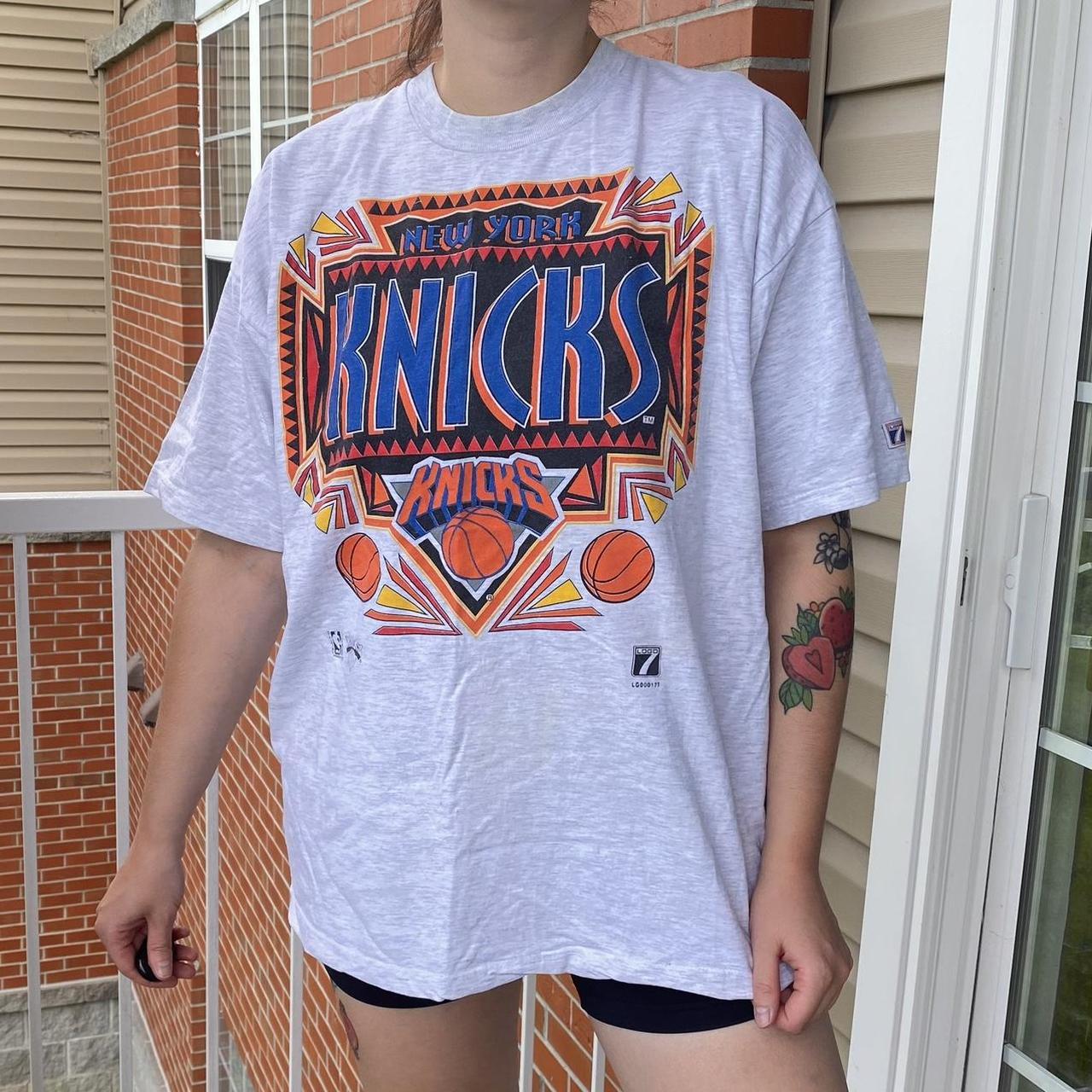 Vintage 1990s Logo 7 brand New York Knicks graphic... - Depop