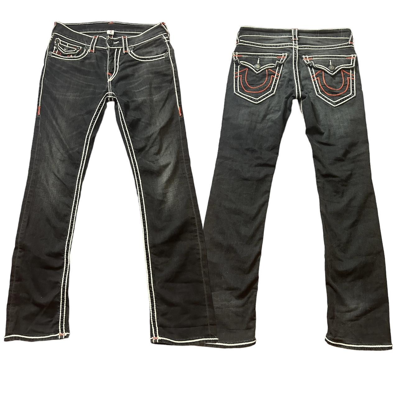 True religion jean Black dark desire trueys worn... - Depop