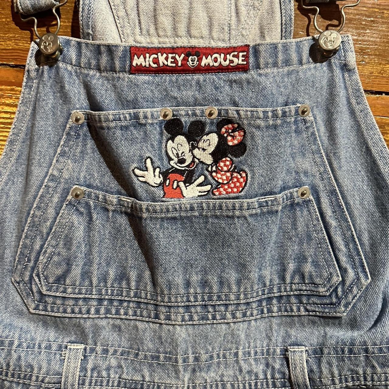 Vintage 90s Mickey Mouse overalls / they will fit... - Depop