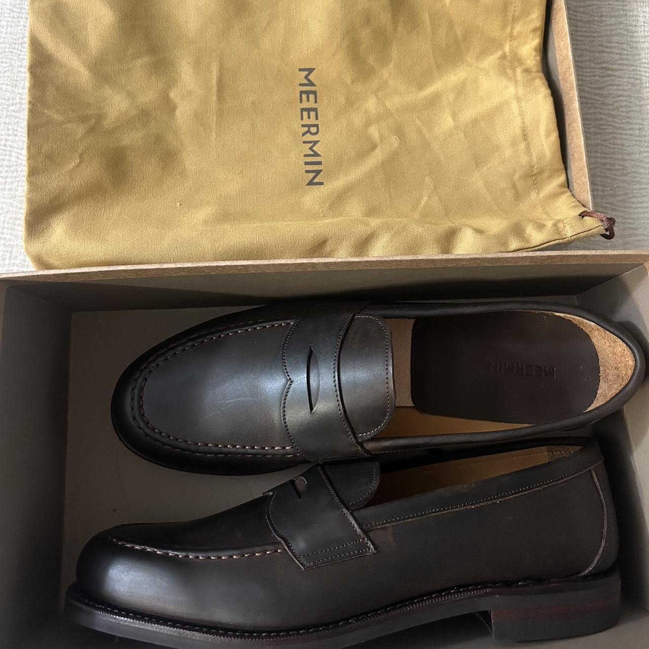Brand new leather Meermin loafers, still in the box... | Depop