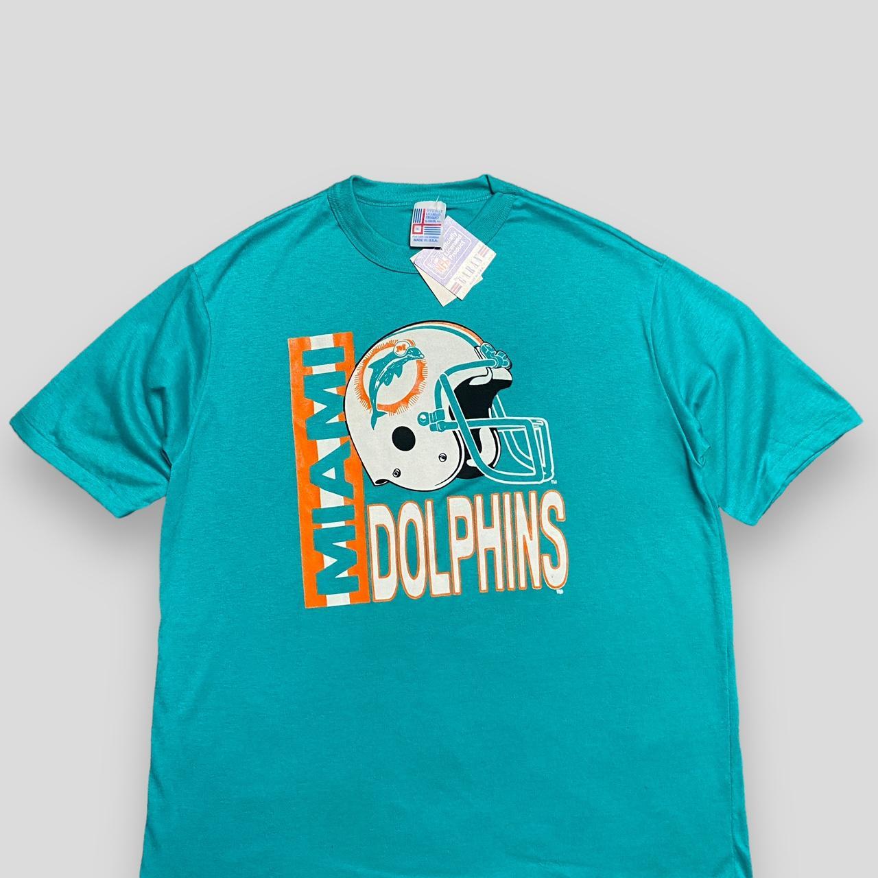 Vintage Garan NFL Miami Dolphins T Shirt Single... - Depop