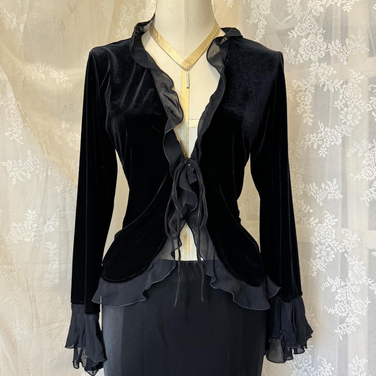 90s Gothic Cardigan 🖤 Vintage 90s Old label... - Depop