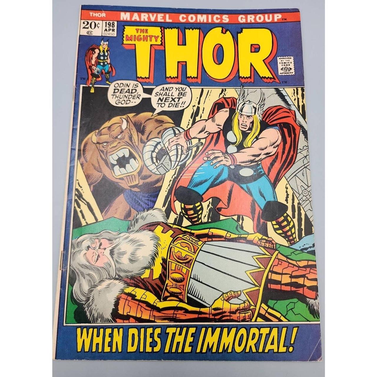 Thor Marvel Comics April 1972 Odin Dies Hela... - Depop