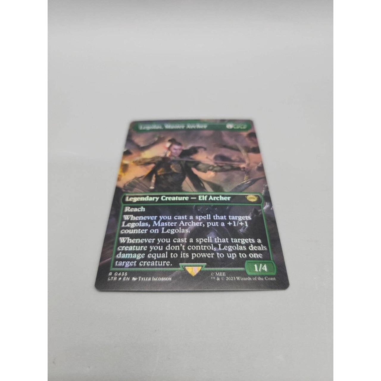 MTG LOTR Legolas, Master Archer Borderless Foil The... - Depop