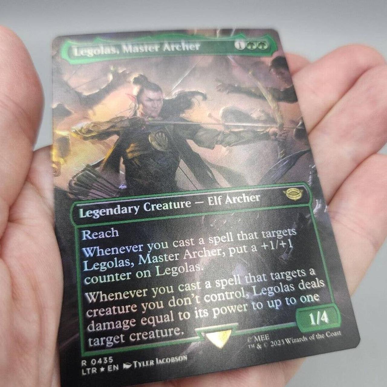 MTG LOTR Legolas, Master Archer Borderless Foil The... - Depop