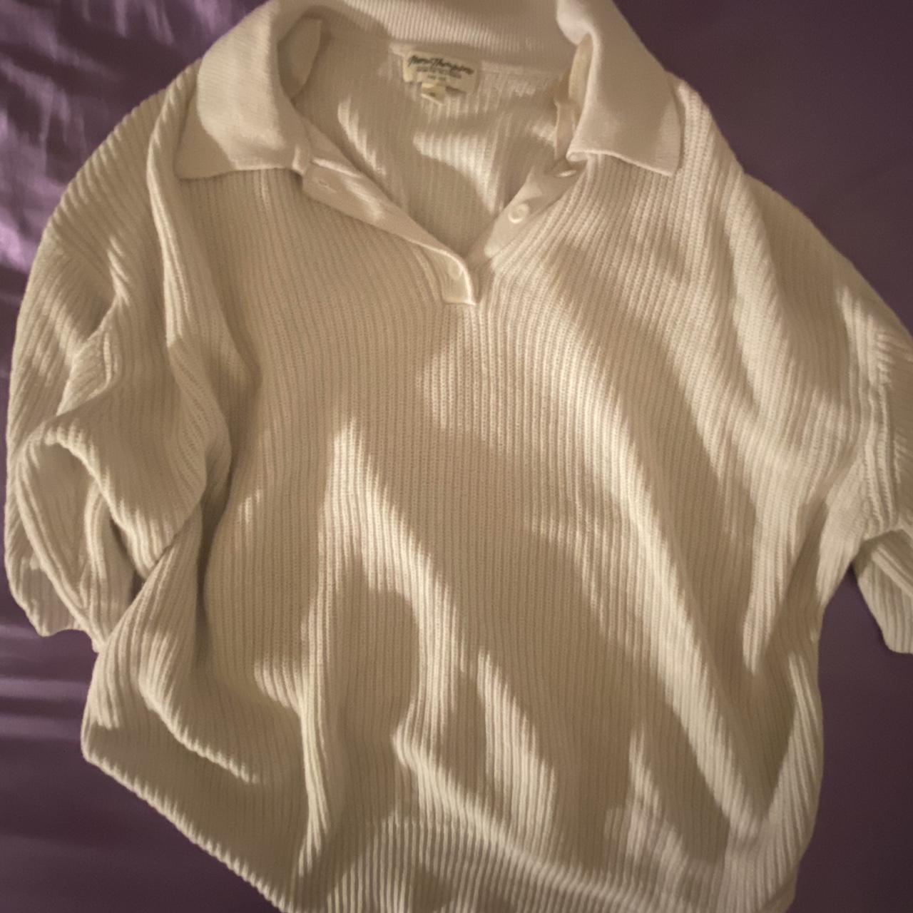 White Oversized Sweater - Depop