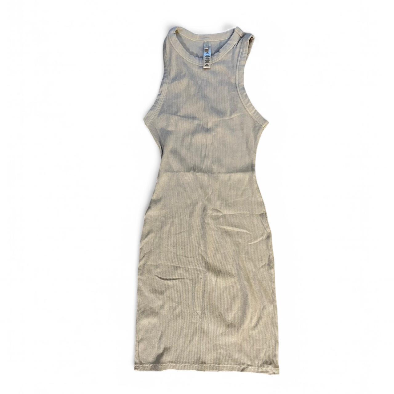 Beige skims ribbed tank body con Never worn | Depop