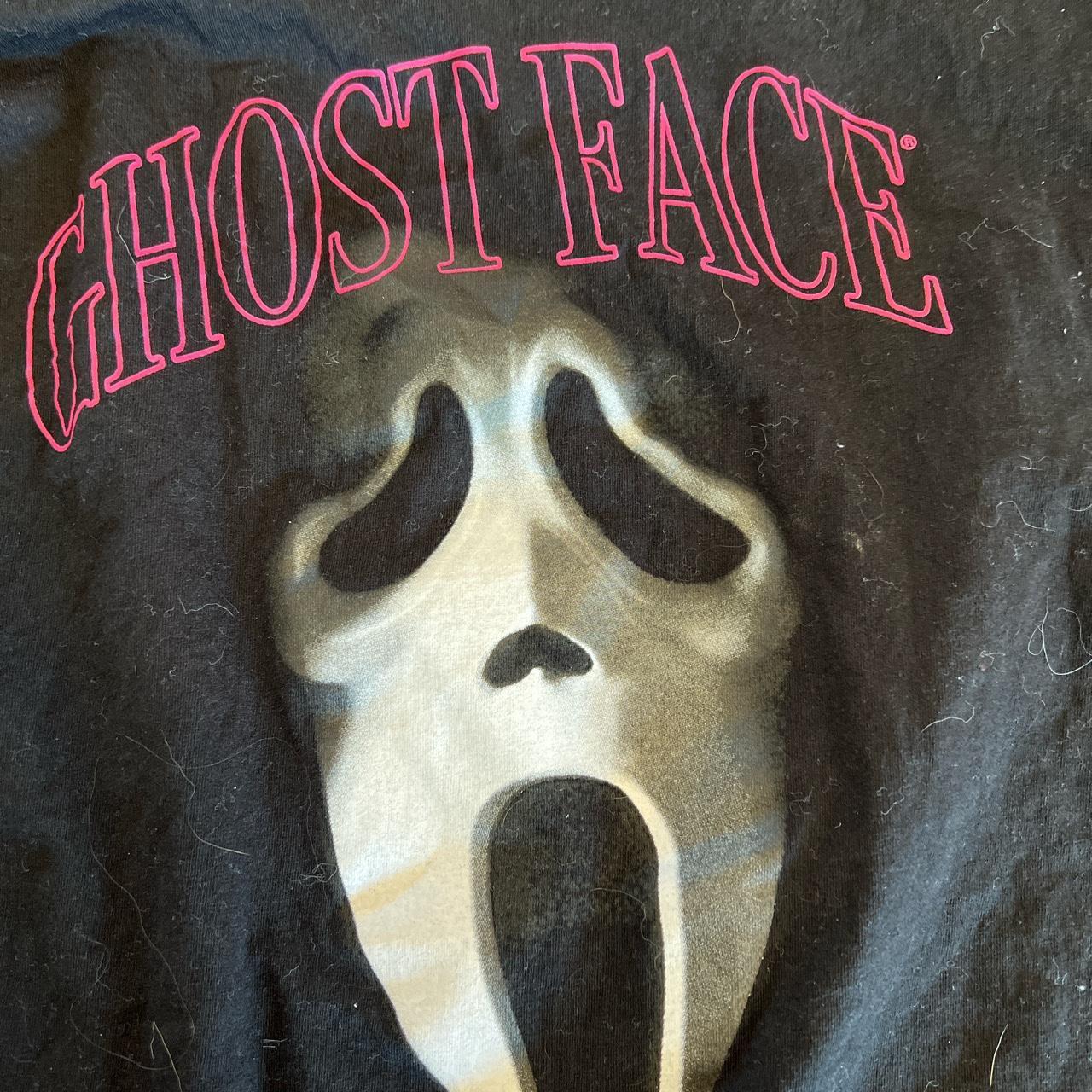 ghost face tshirt close up (will obviously be lint... - Depop