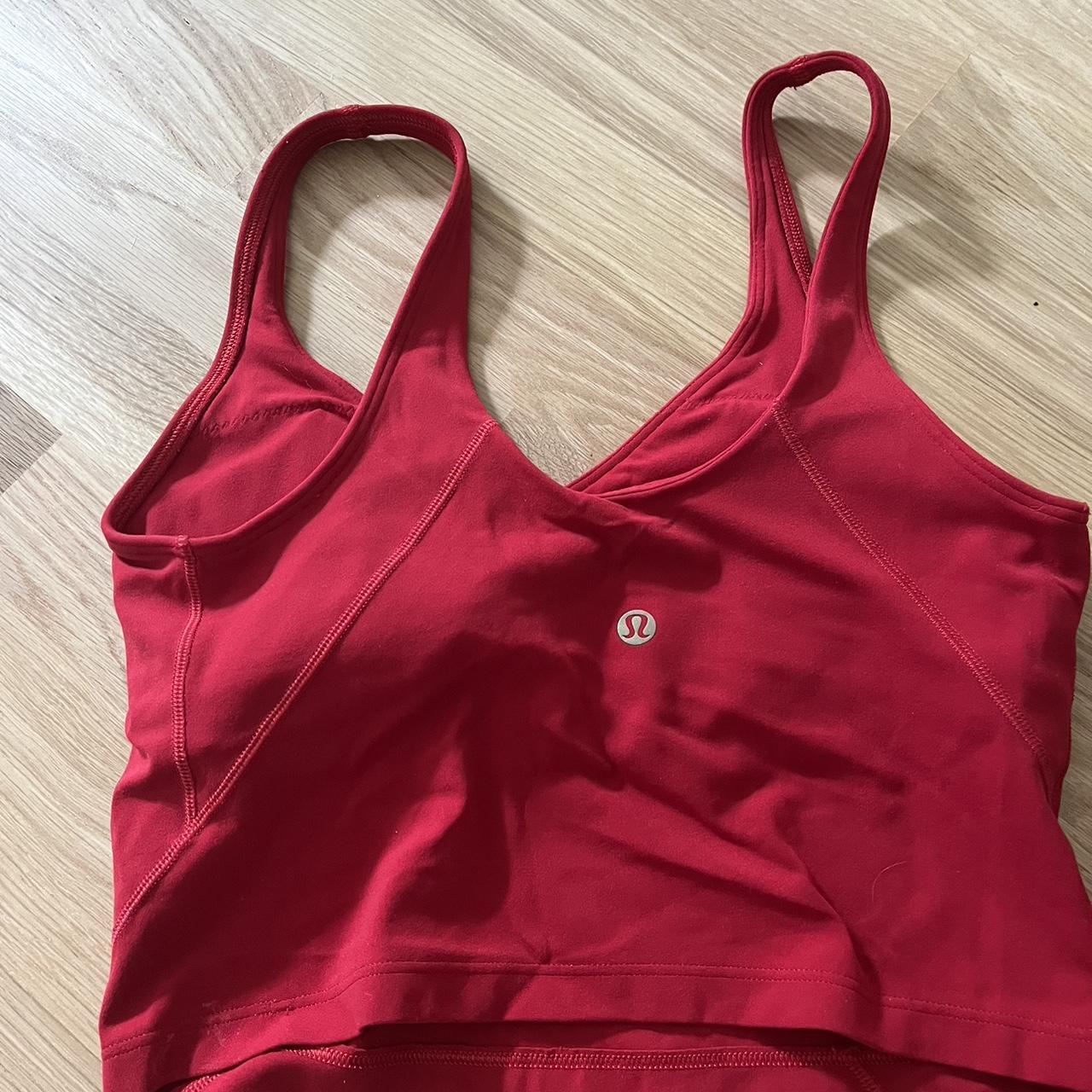 special Chinese new year red lululemon align tank,... - Depop
