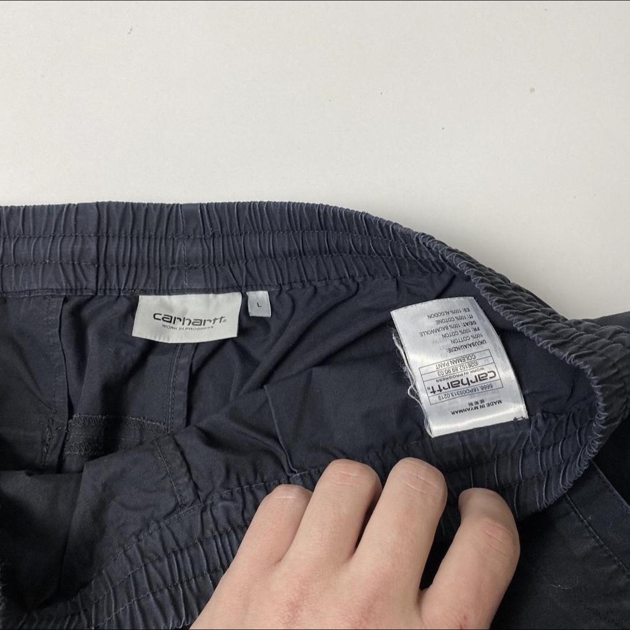 dope vintage washed carhartt drawstring work pants... - Depop