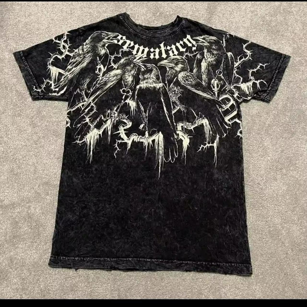 2000s affliction T shirt Clothes Retro Punk Hip Hop... | Depop