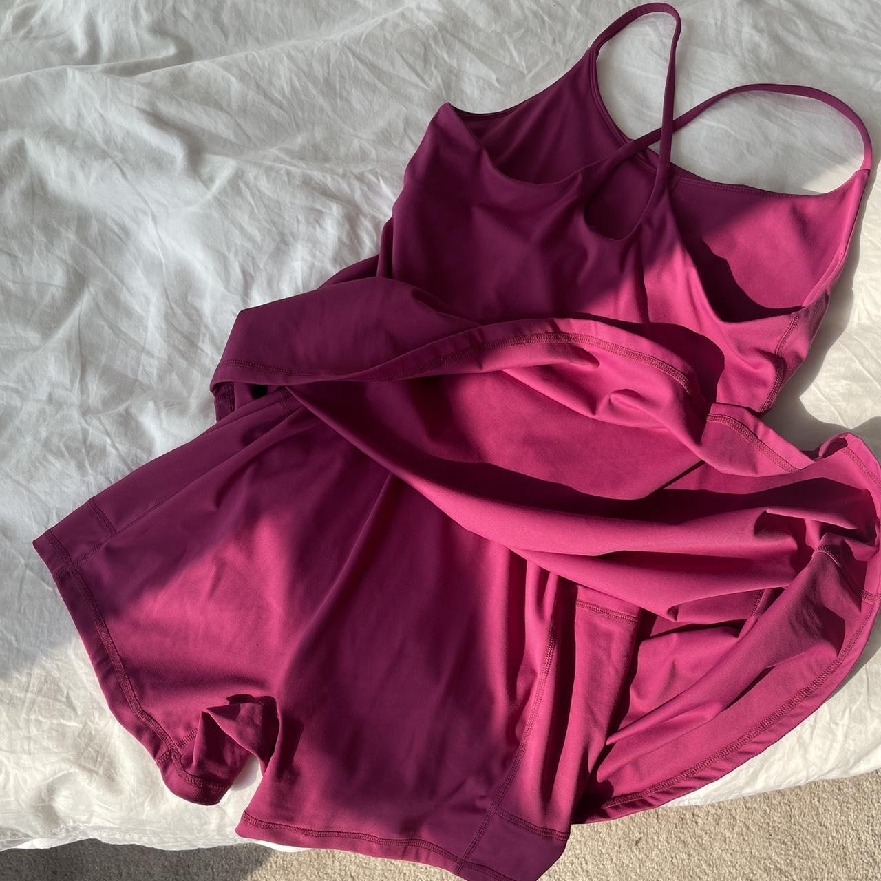 Halara exercise dress in beautiful magenta... - Depop