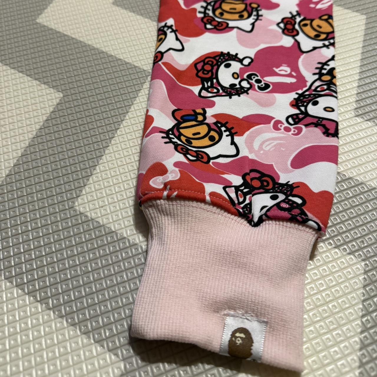 Pink BAPE × Hello Kitty hoodie -same/next day... | Depop