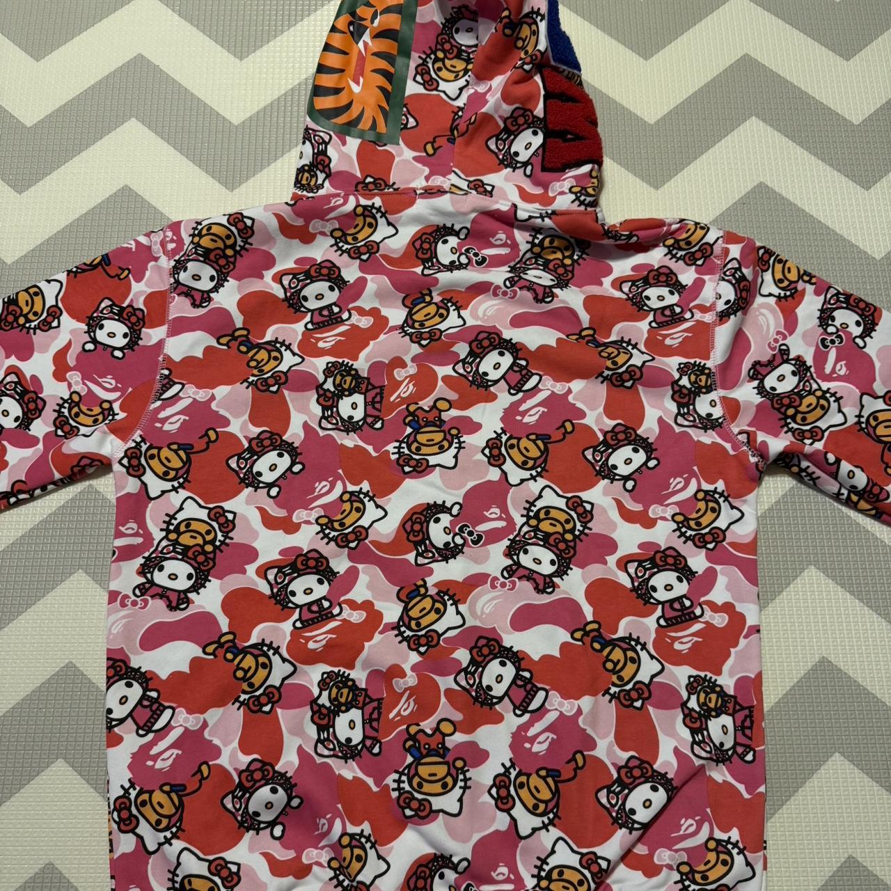 Pink BAPE × Hello Kitty hoodie -same/next day... | Depop