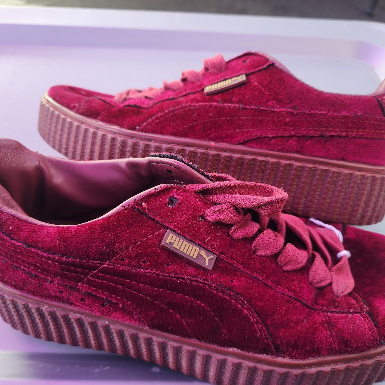 FENTY PUMA by rihanna velvet blood red preowned size... - Depop