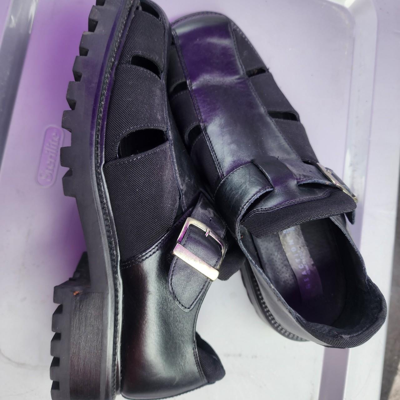 Kenneth cole reaction black close toe sandals Size... - Depop