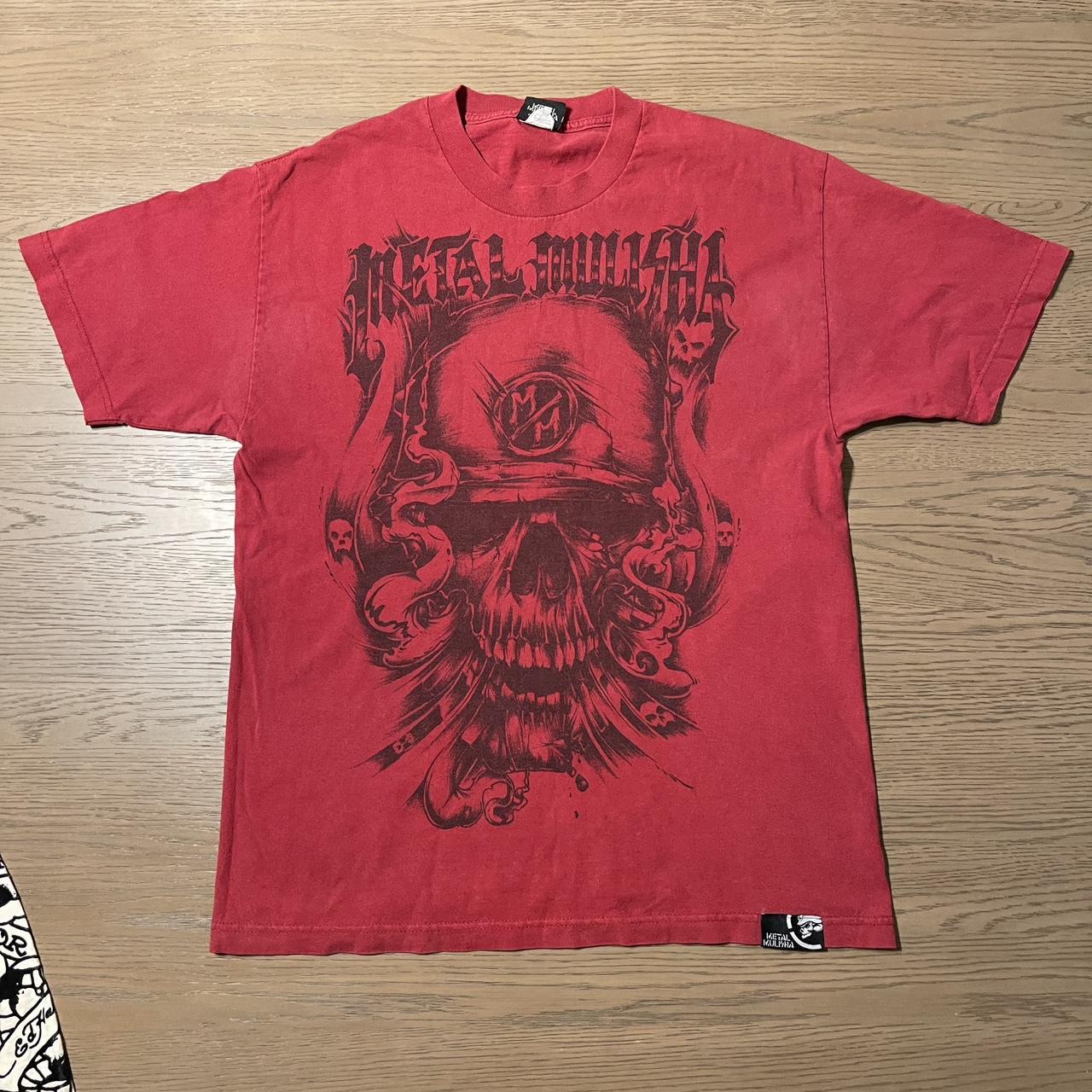METAL MULISHA SHIRT WITH CRAYZ GRAPHIC AFFLICTION... - Depop