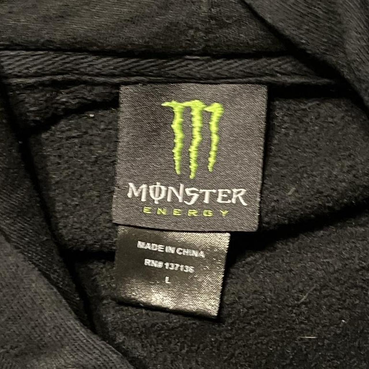 CRAZY HARD MONSTER ENERGY HOODIE FOX RACING Y2K... - Depop