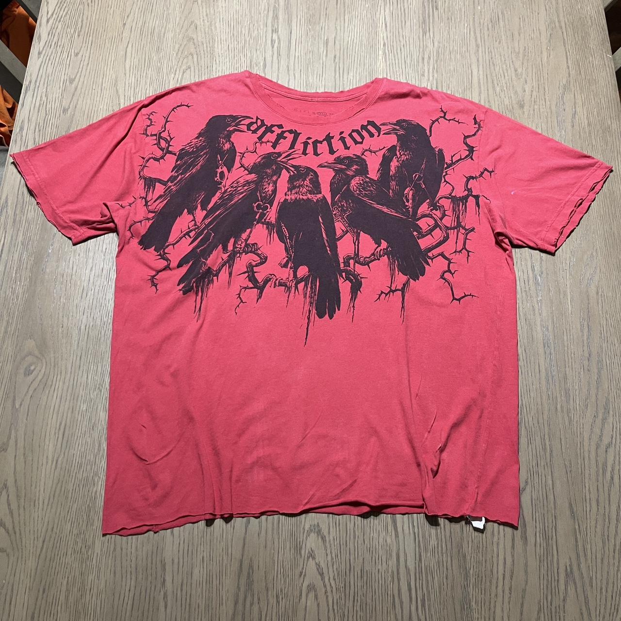 Og OG affliction crow shirt worn by sematary himself... | Depop