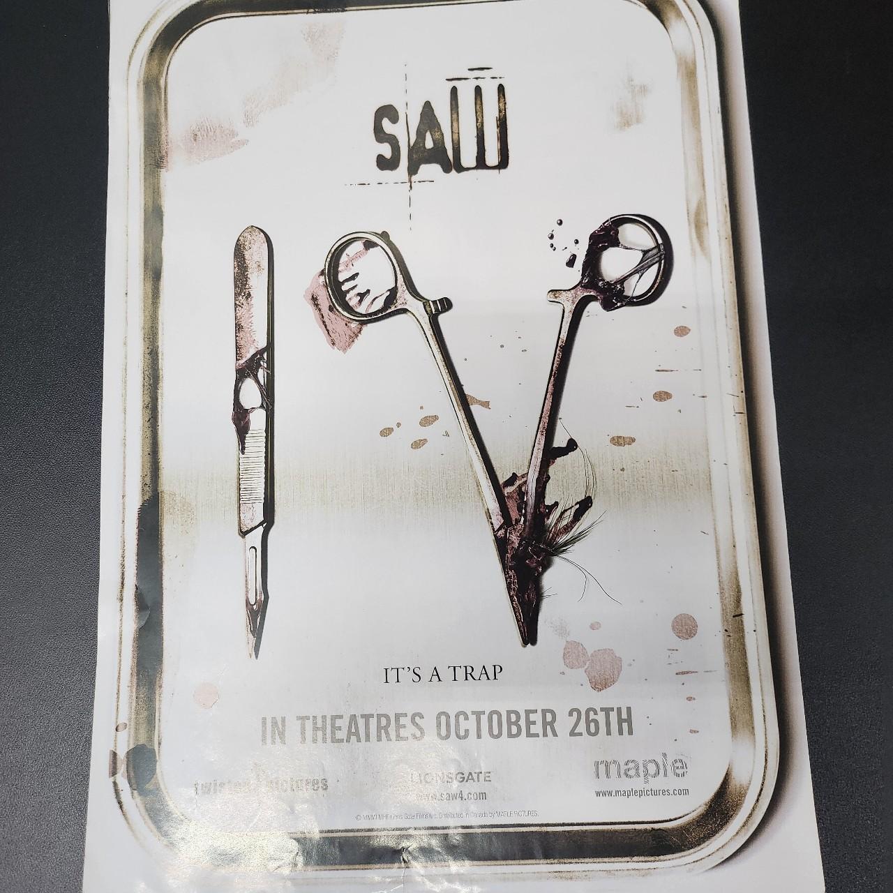 Vintage SAW ORIGINAL motion picture poster kinda... - Depop