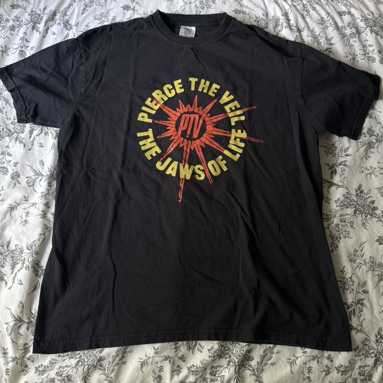 ptv the jaws of life tour tee. size xl bought at a... - Depop