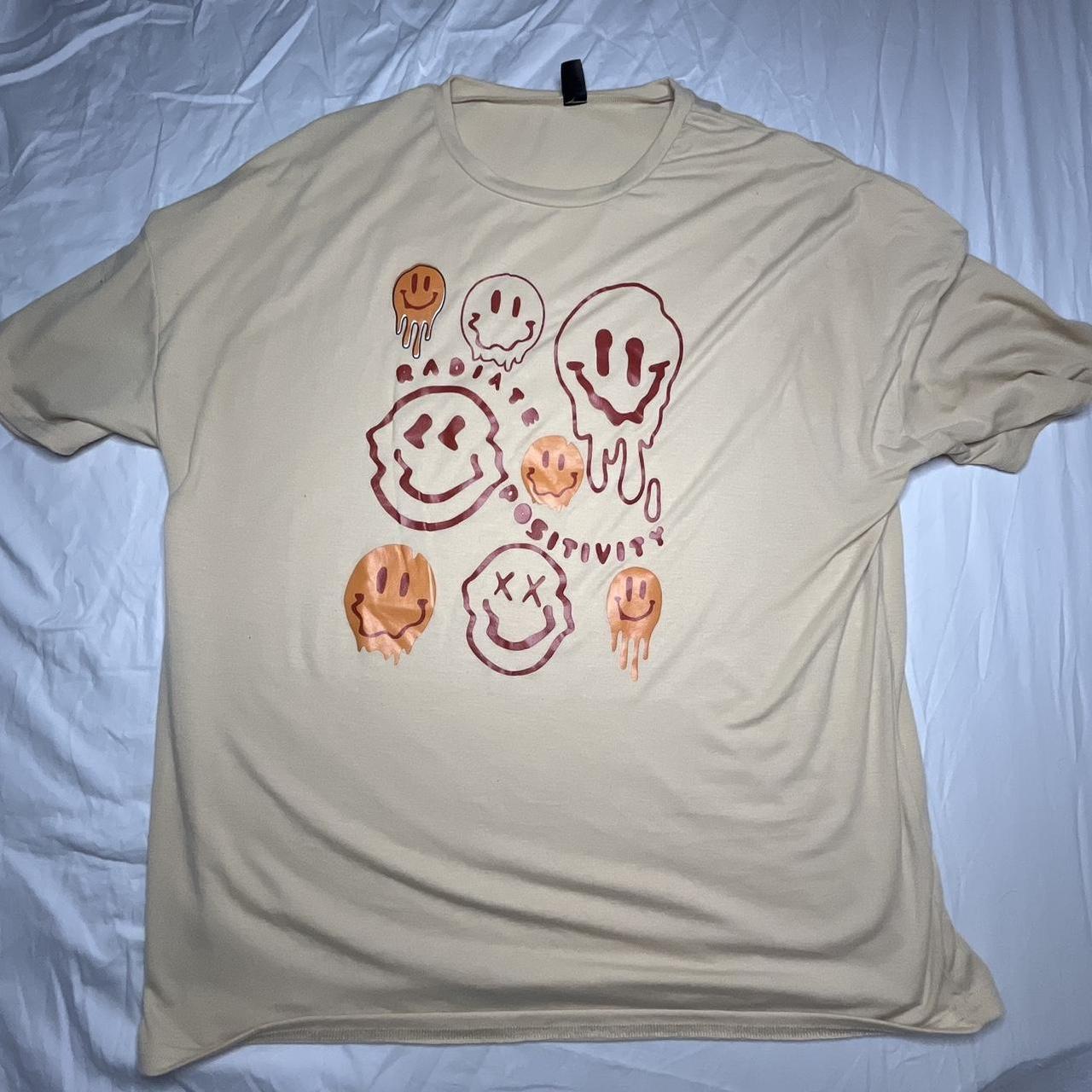 Super cute droopy smiley face shirt! Never worn with... - Depop