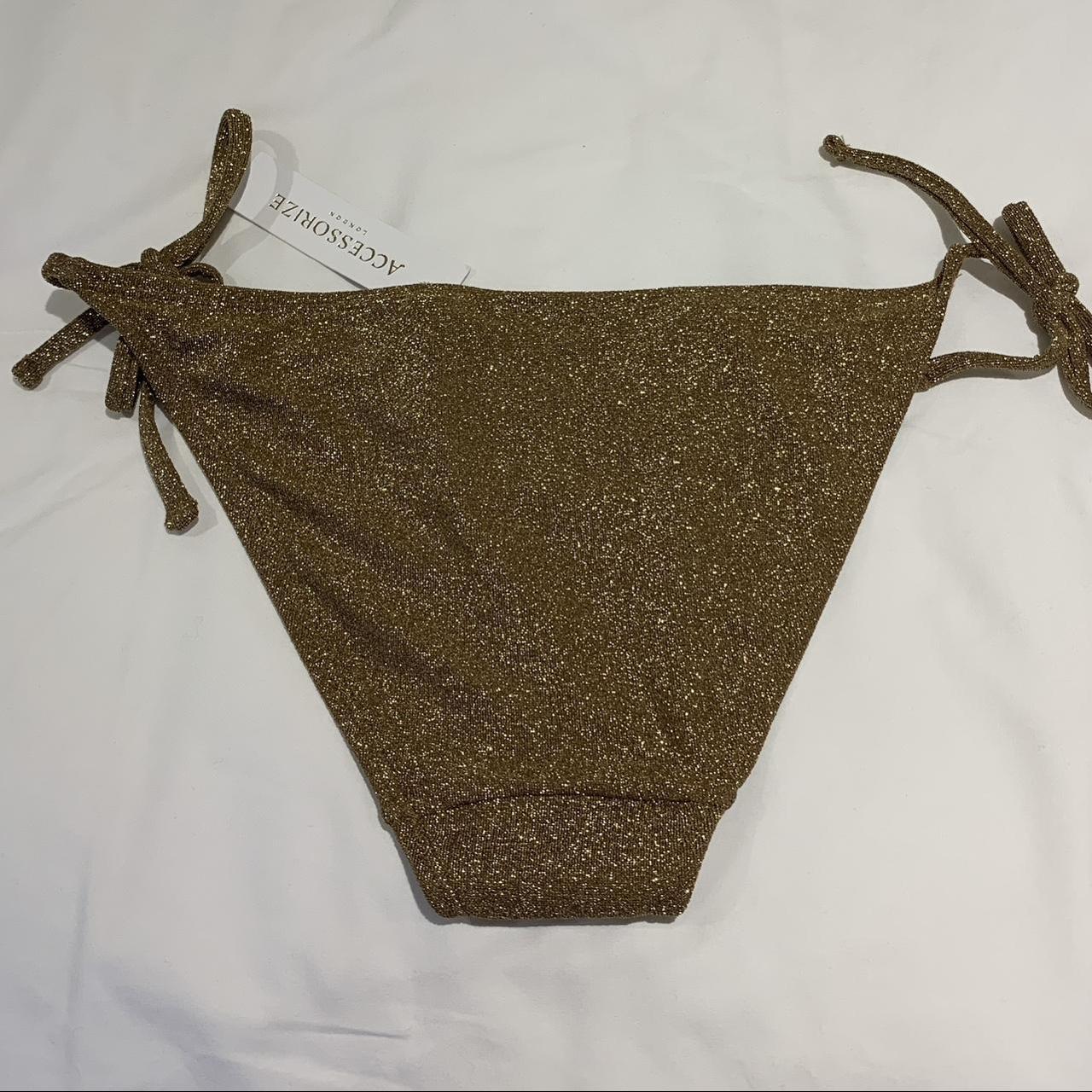 Accessorize Women's Gold Bikinis-and-tankini-sets | Depop