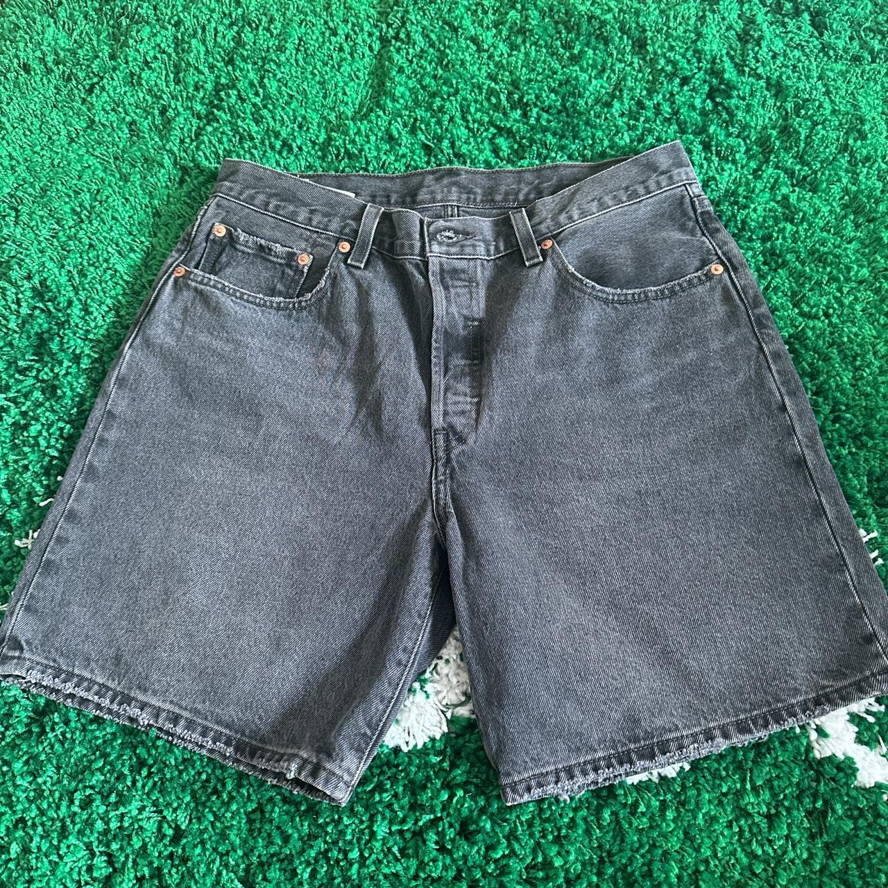 Levis jorts Grey denim shorts Waist 31 see pics... - Depop